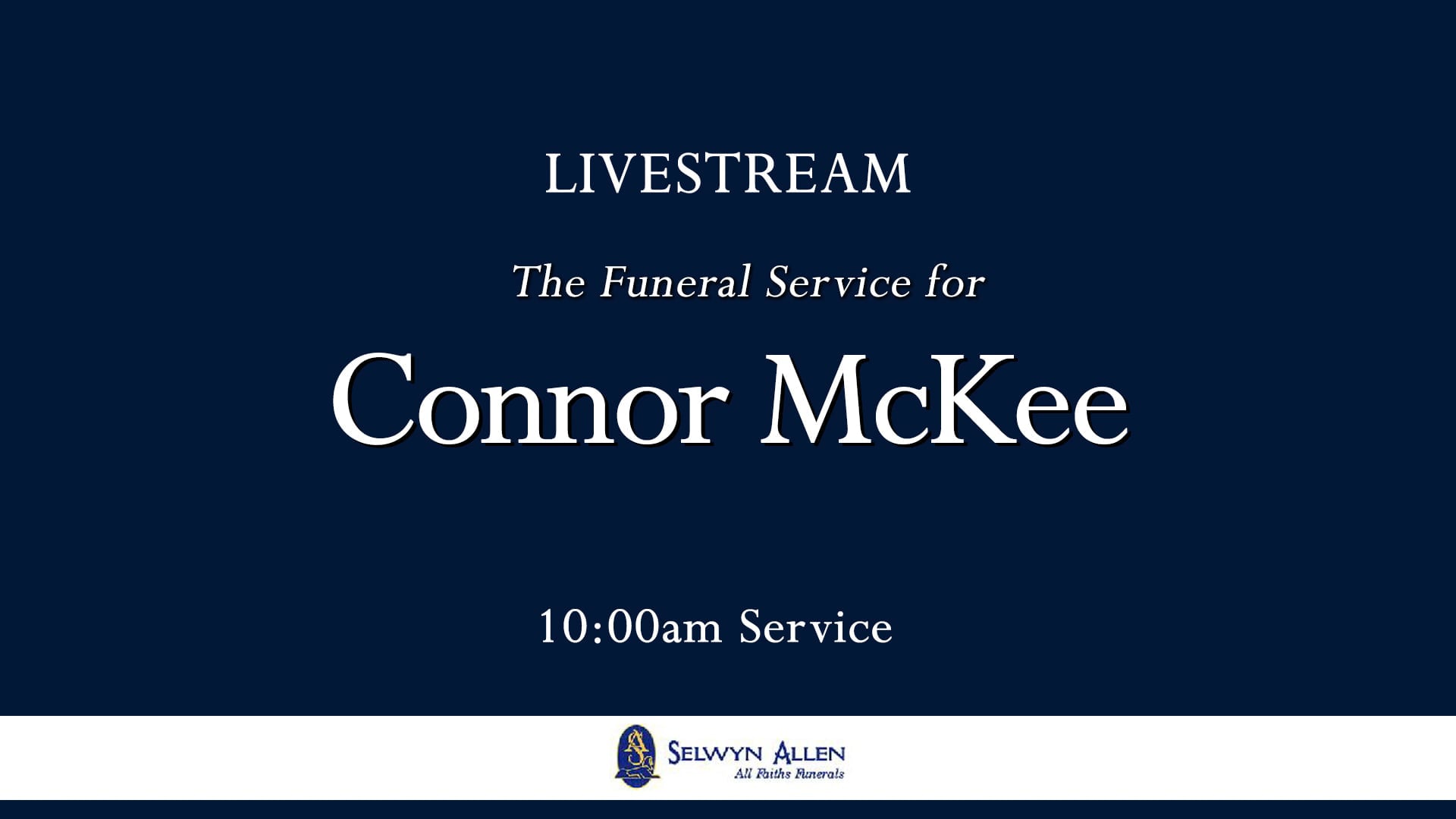 The Funeral Service for Connor McKee | Videos & Movies on Vimeo