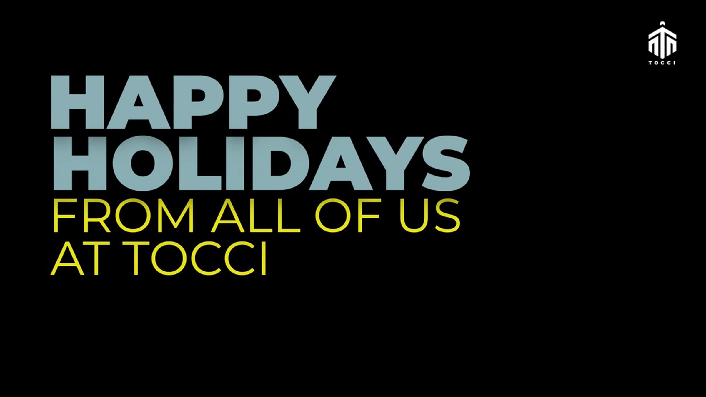 2025 TOCCI Holiday Card | Videos & Movies on Vimeo