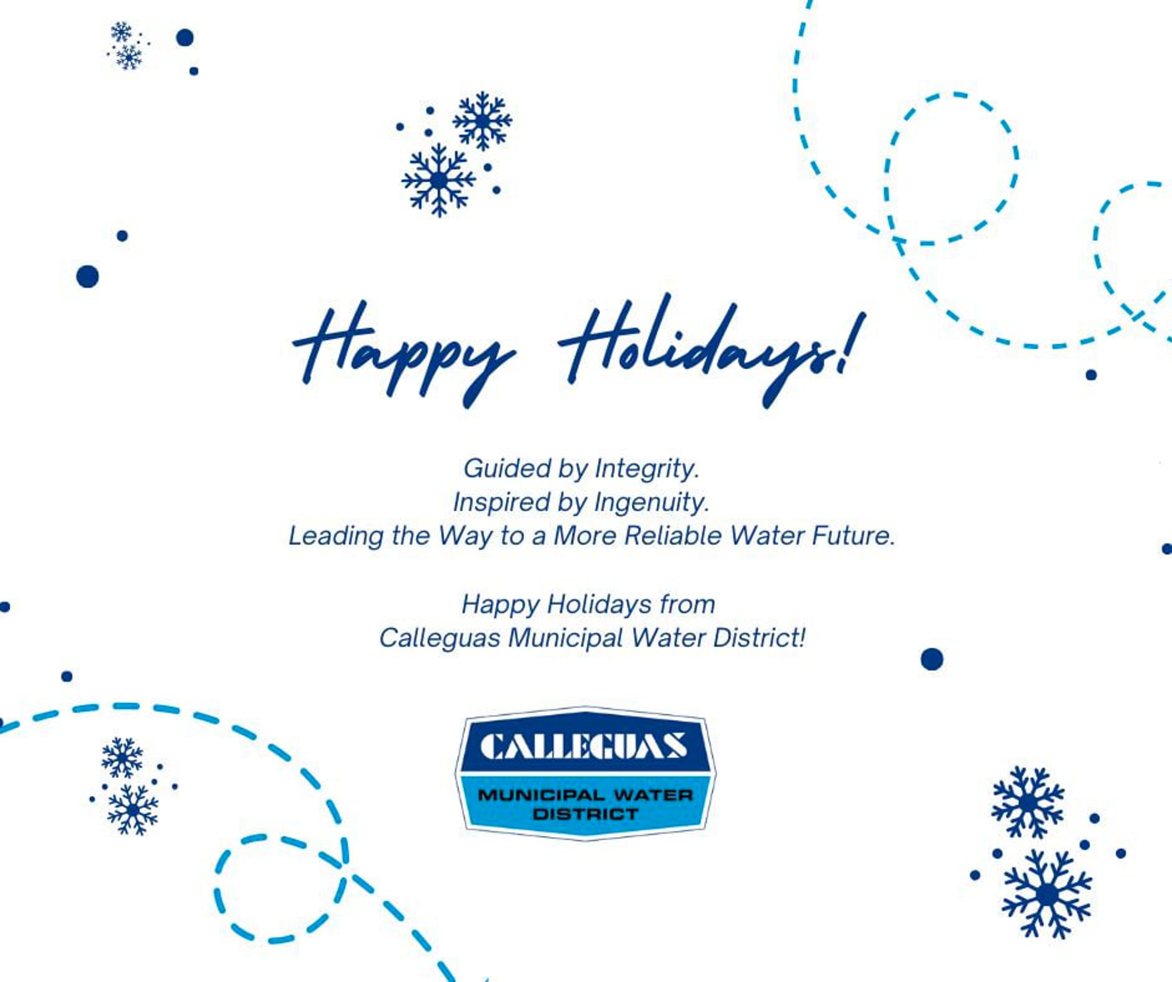 Happy Holidays from Calleguas Municipal Water District