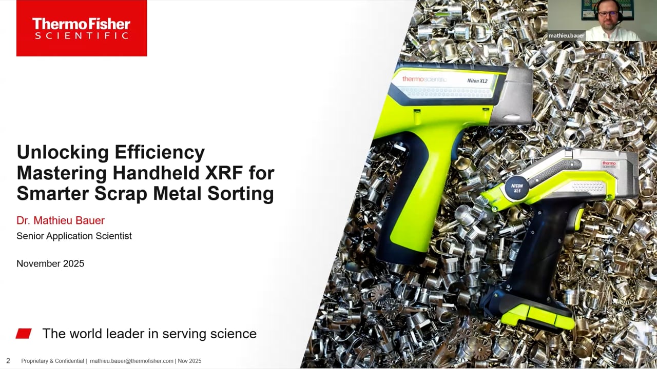 Unlocking Efficiency: Mastering Handheld XRF for Smarter Scrap Sorting ...