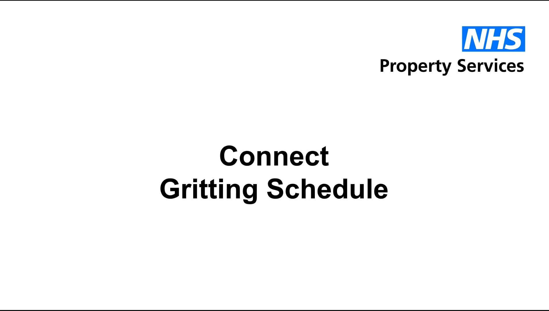 Gritting Schedule