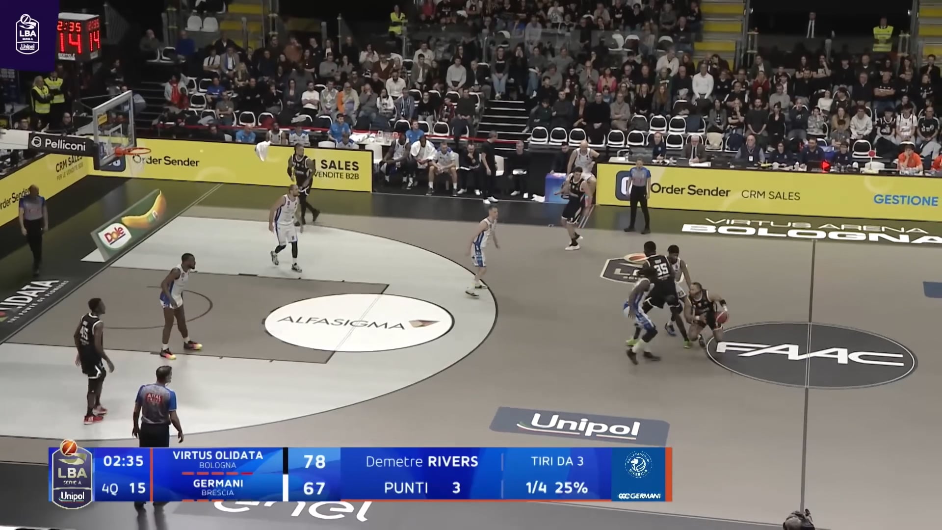 Nella notte di Santo Stefano, la Virtus sfida l'Olympiakos - éTV Rete 7