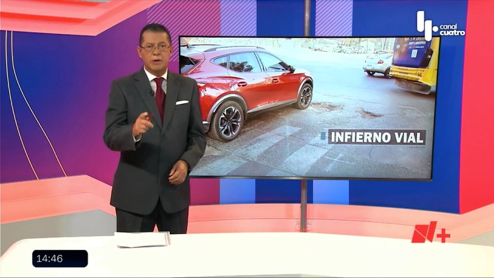 Las Noticias con Hugo Meza infierno vial 09-01