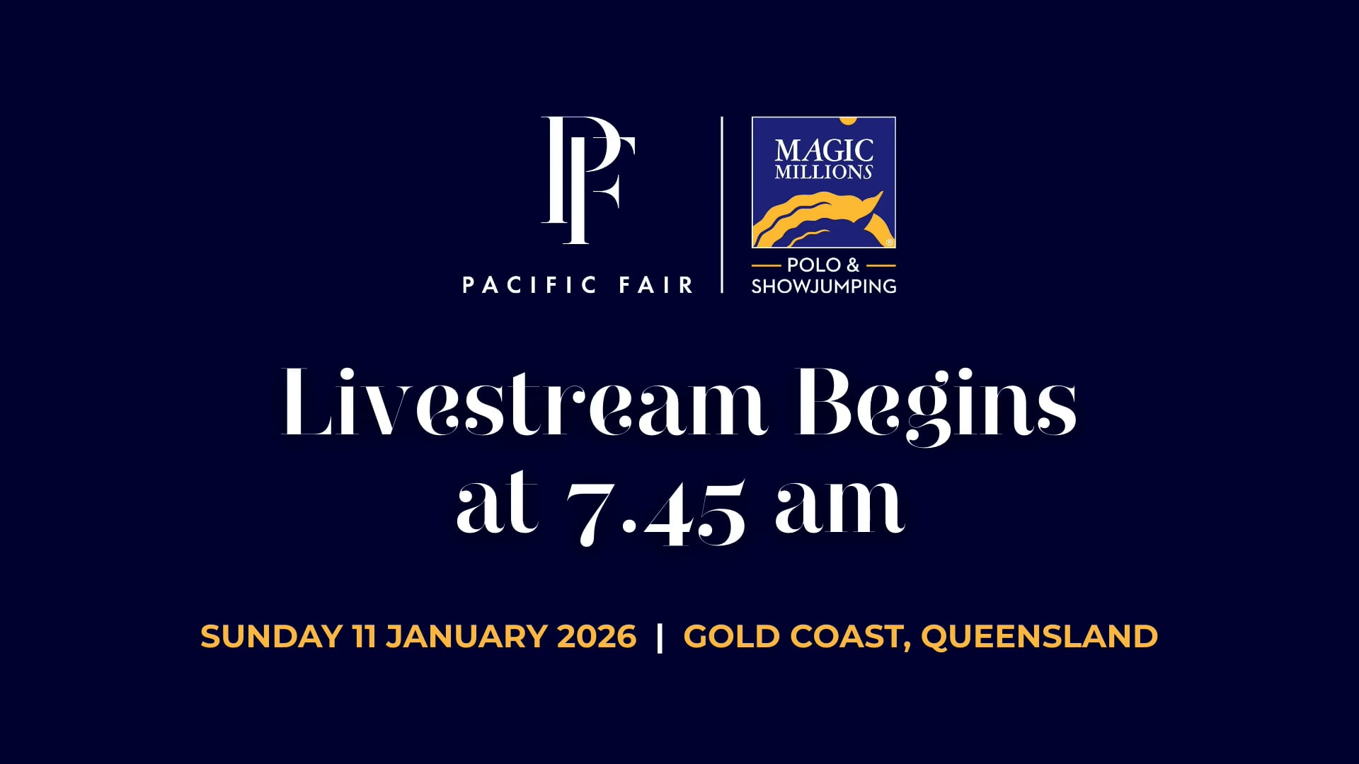 Magic Millions Show Jumping & Polo 2026 | Videos & Movies on Vimeo