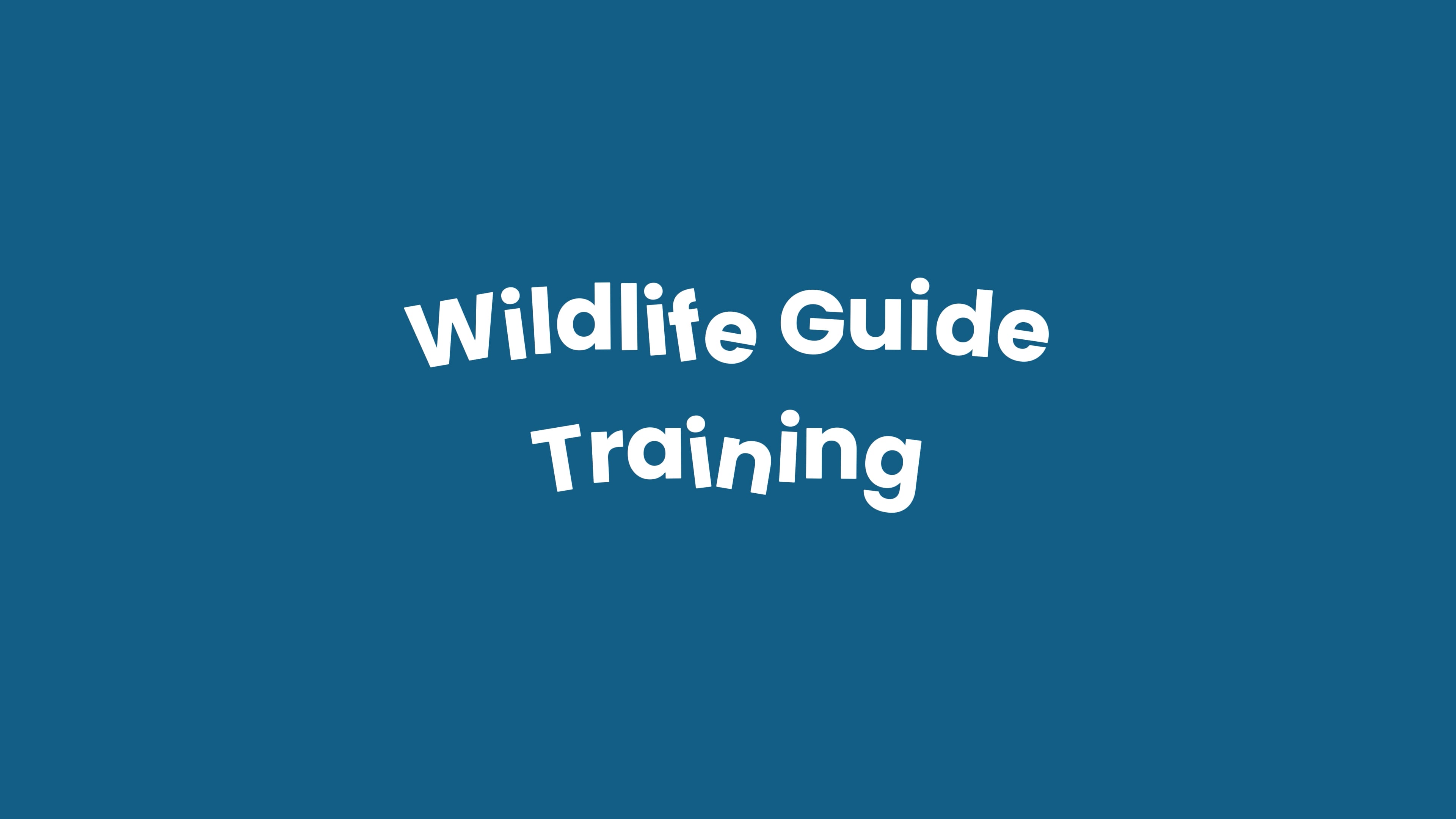 Winter Wildlife Guide Training | Videos & Movies on Vimeo