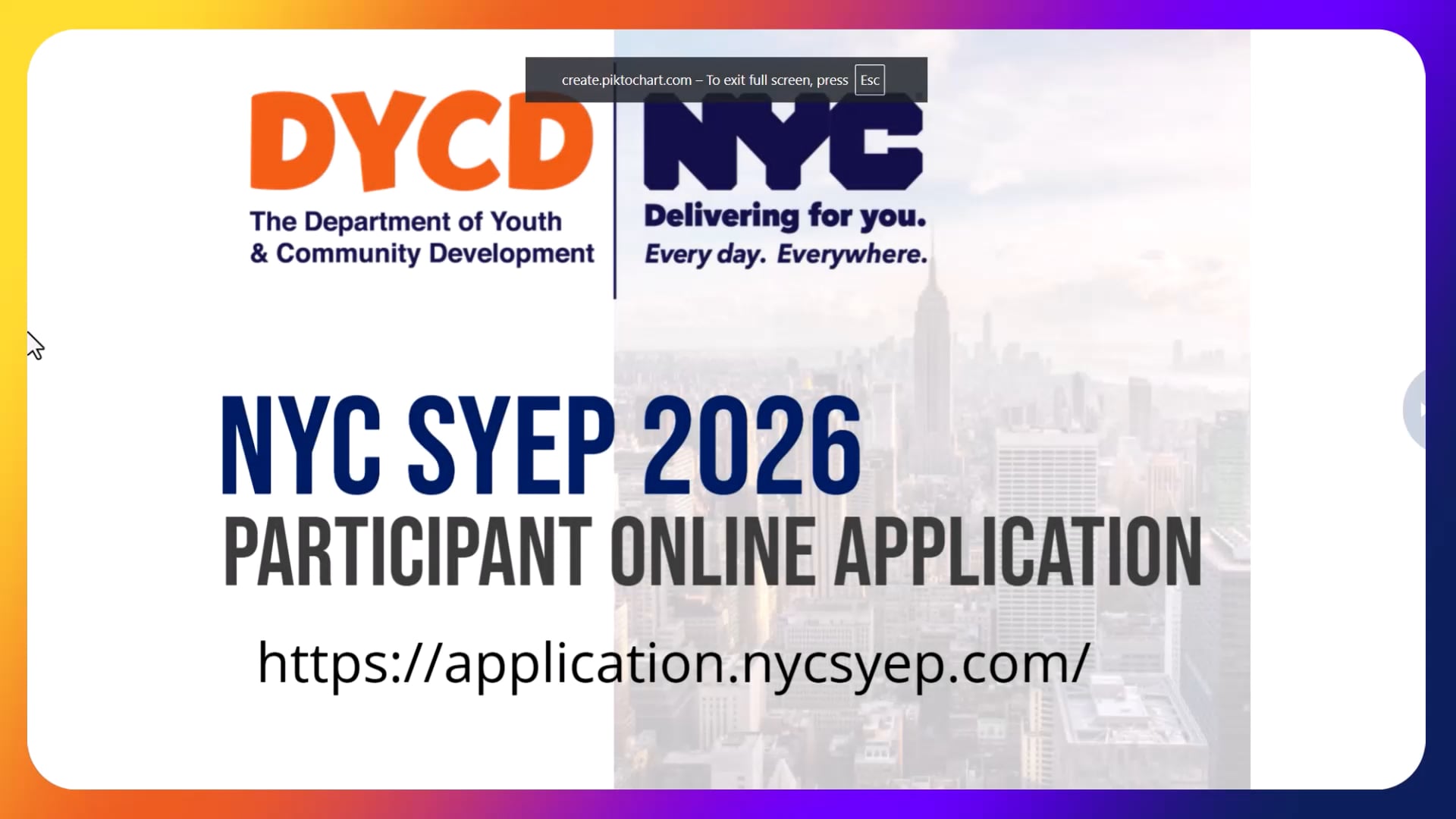 NYC SYEP 2026 Online Participant Application Video | Videos & Movies on ...
