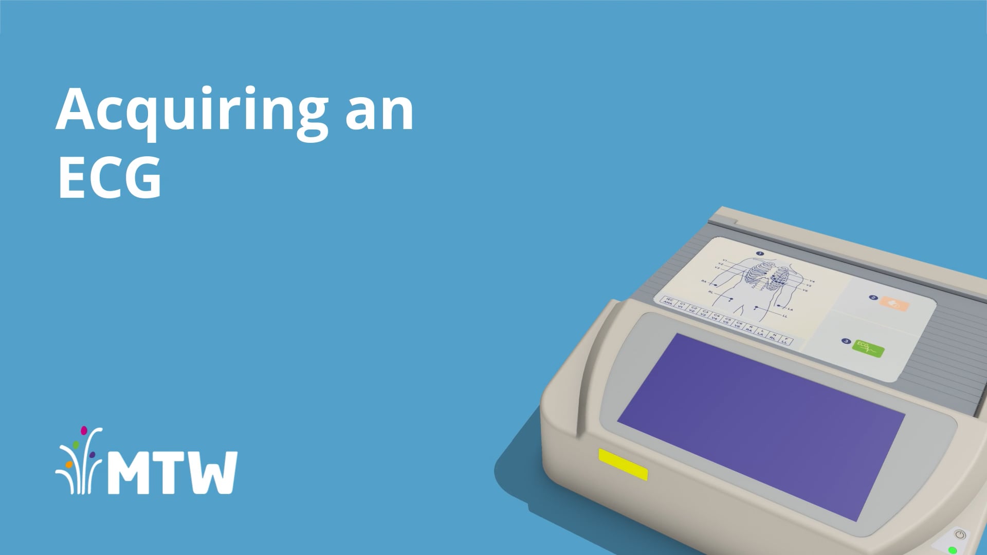 Hillrom ELI 280 ECG Recorder - Acquiring an ECG