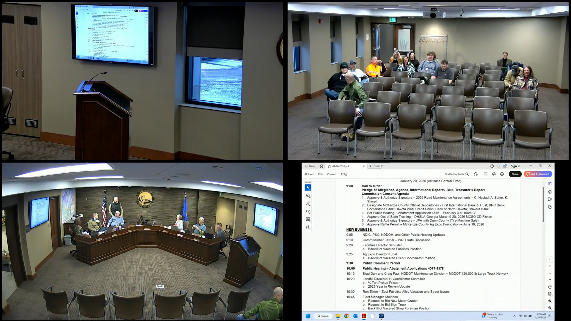 January 20, 2026, BOCC Meeting