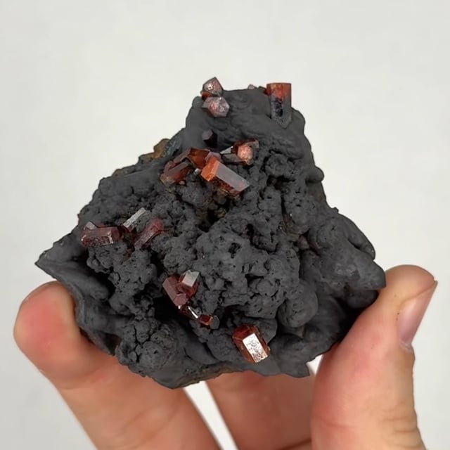 Vanadinite on Goethite | Taouz Caïdat, Errachidia Prov., Drâa-Tafilalet ...