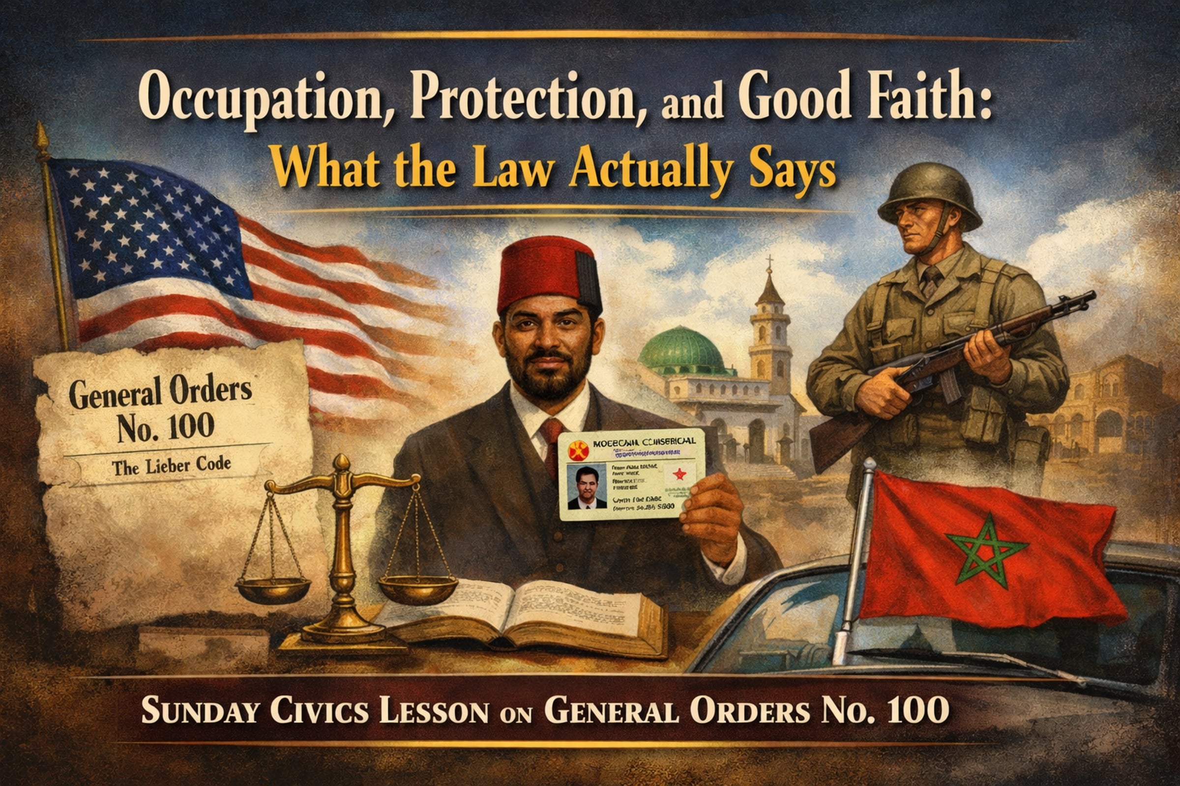 Sunday Civics Class: General Orders 100 and the Law of Protection while ...