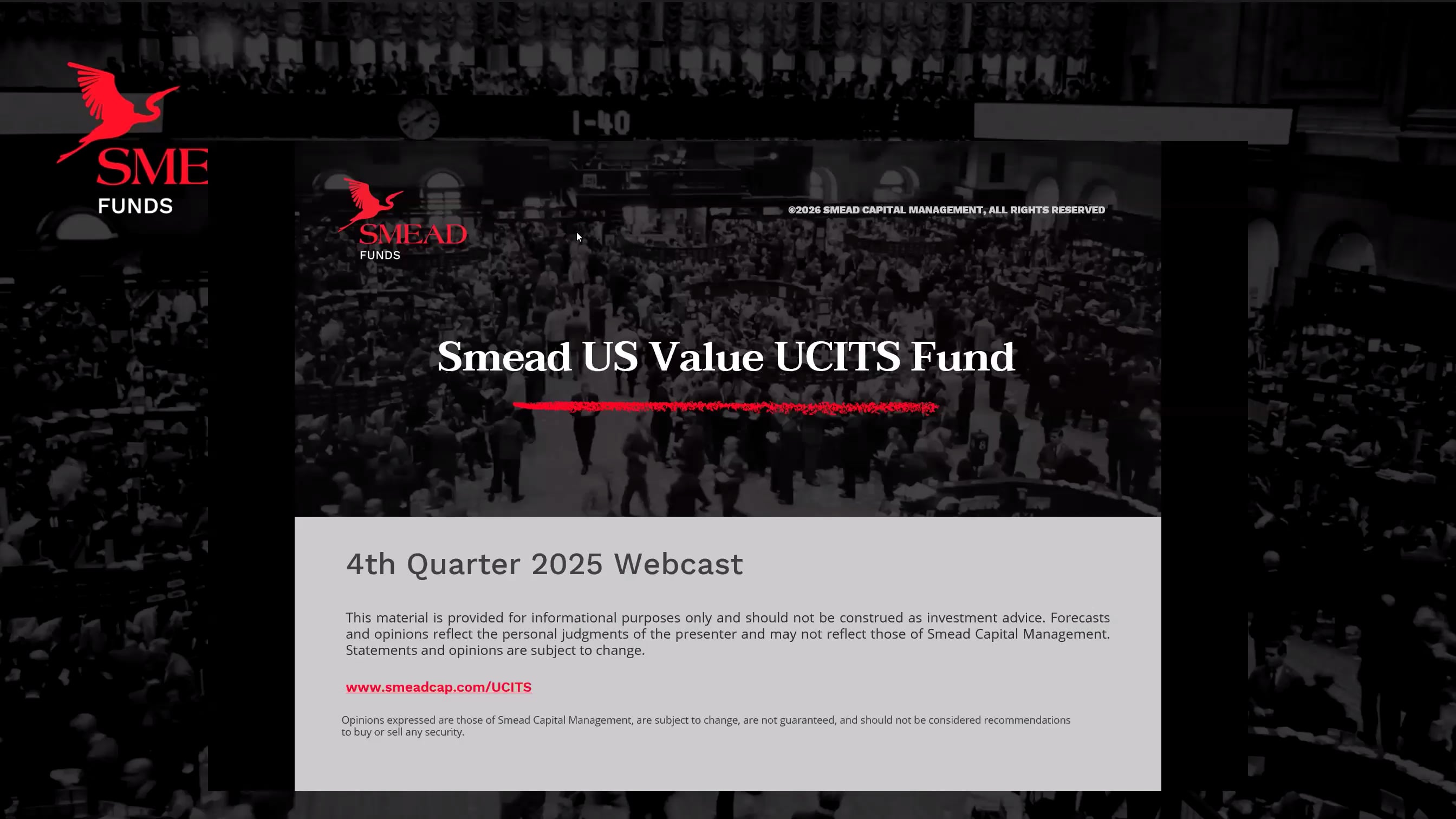 4Q 2025 Smead US Value UCITS Fund Webcast | Videos & Movies on Vimeo