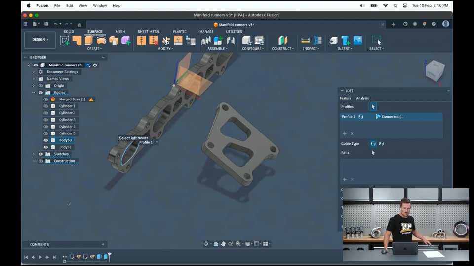 403 | How to work with 3D Sketches in CAD | High Performance Academy