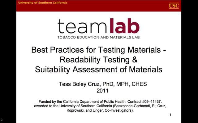 #2 Best Practices for Testing Materials – Readability Testing ...