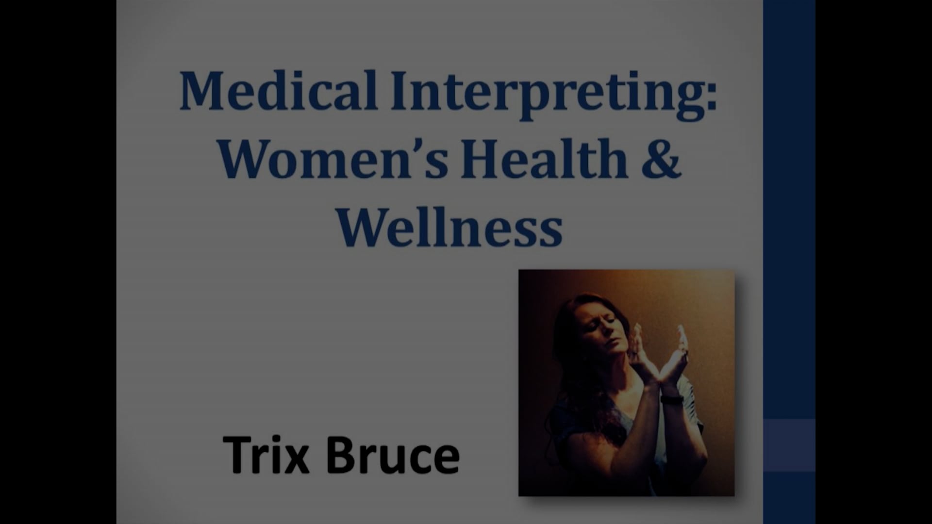 Watch Medical Interpreting: Women's Health and Wellness Online | Vimeo ...