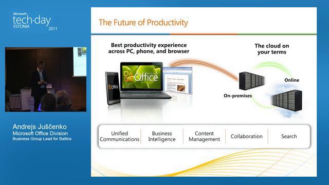 TechDay: Introduction to the Cloud based productivity platform - Office ...
