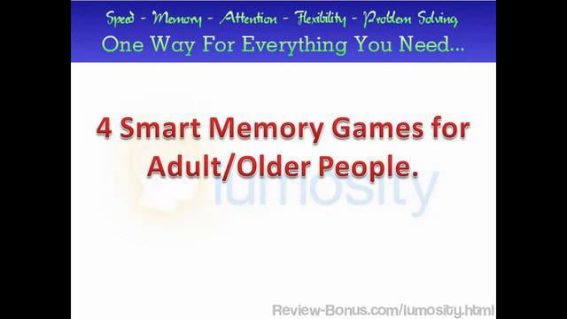 Lumosity Games, 4 Smart Memory Games for Adults, Brain Games on Vimeo