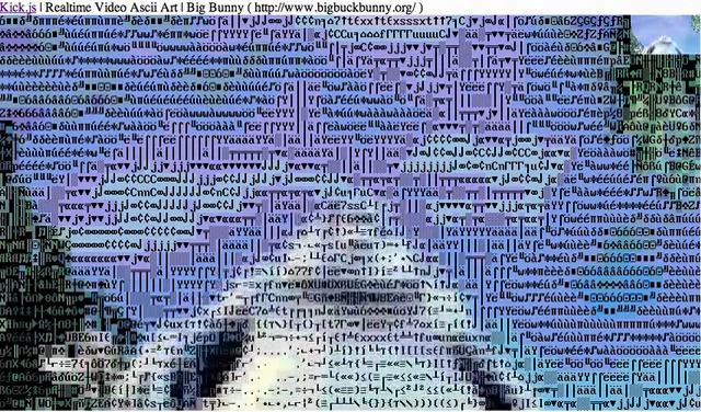 Video Ascii Art | Big Buck Bunny on Vimeo