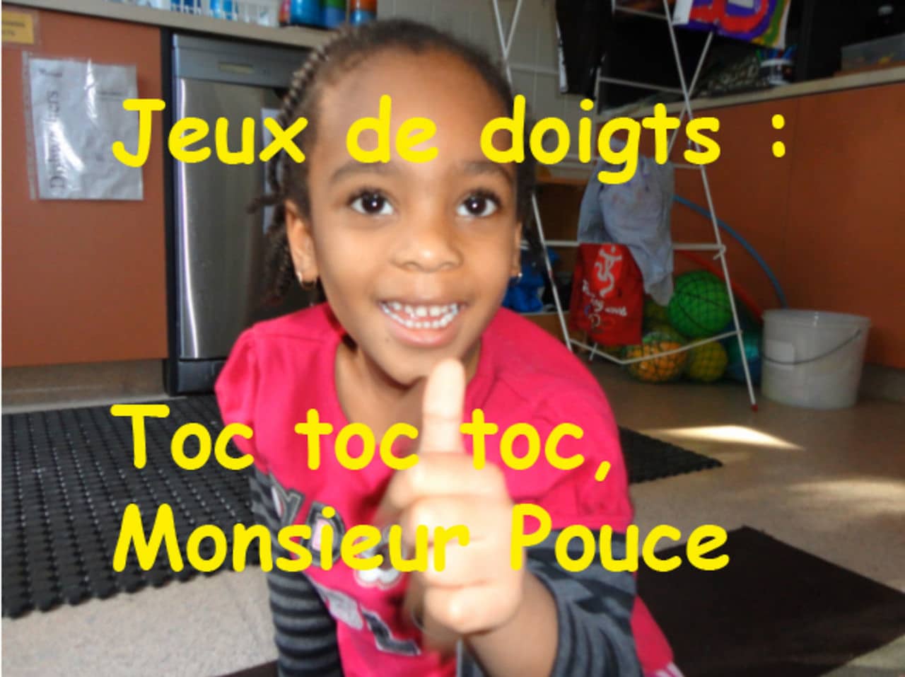 Jeux de doigts : Toc toc toc Monsieur Pouce on Vimeo