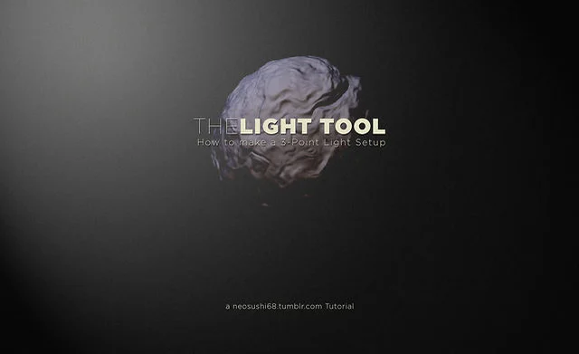 Three-Point-Lighting with the C4D's Light-Tool