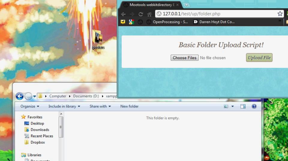 HTML5 Folder Upload with webkitdirectory