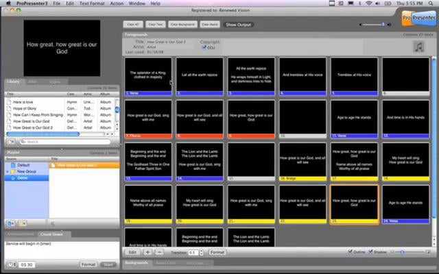 ProPresenter demo#02 on Vimeo