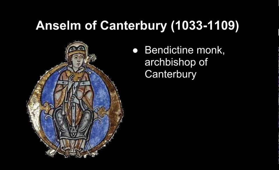 21a Anselm's ontological arguments - Anselm, the Proslogion 2 argument ...