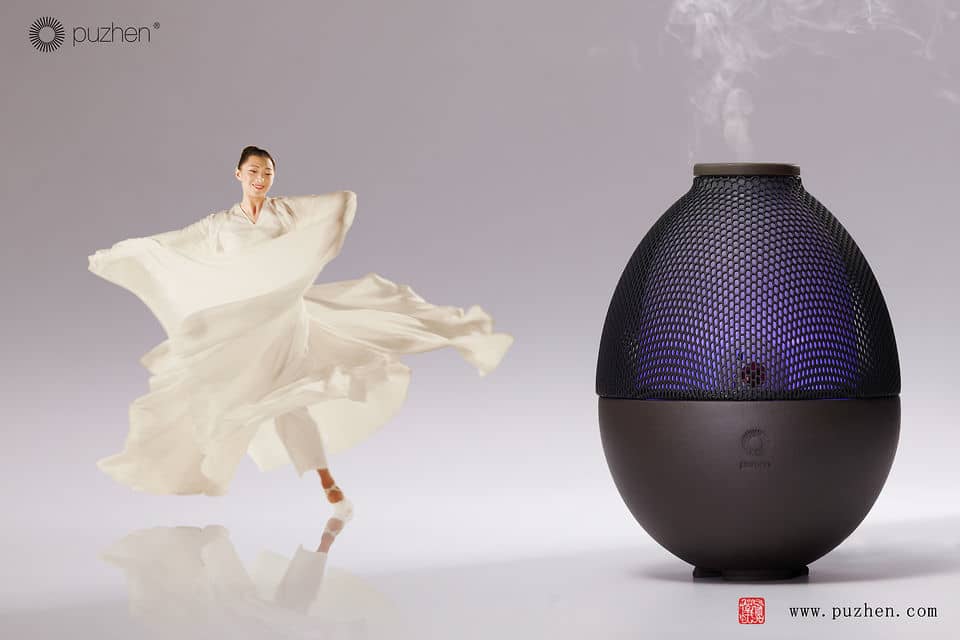 The Puzhen SHA Series Aroma Diffuser (Small) Diffusing Essential Oils on Vimeo
