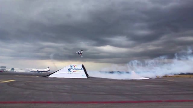 Motorcycle Jumps Airplane