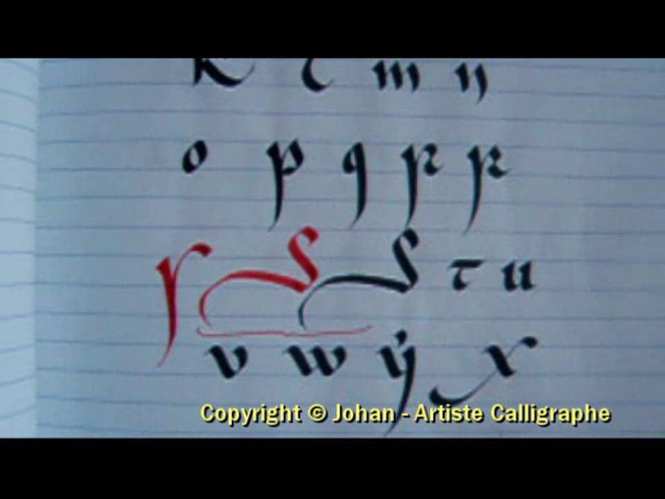 Calligraphy / Alphabets Johan / יוהן סופר / Calligraphie latine / hebreu / Arabe / Grec on Vimeo