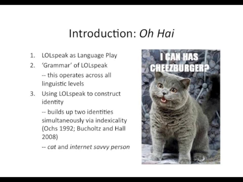 I can has language play: Construction of Language and Identity in ...