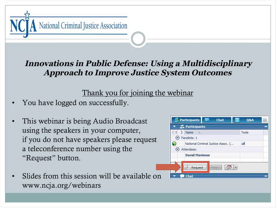 Innovations in Public Defense: Using a Multidisciplinary Approach to ...