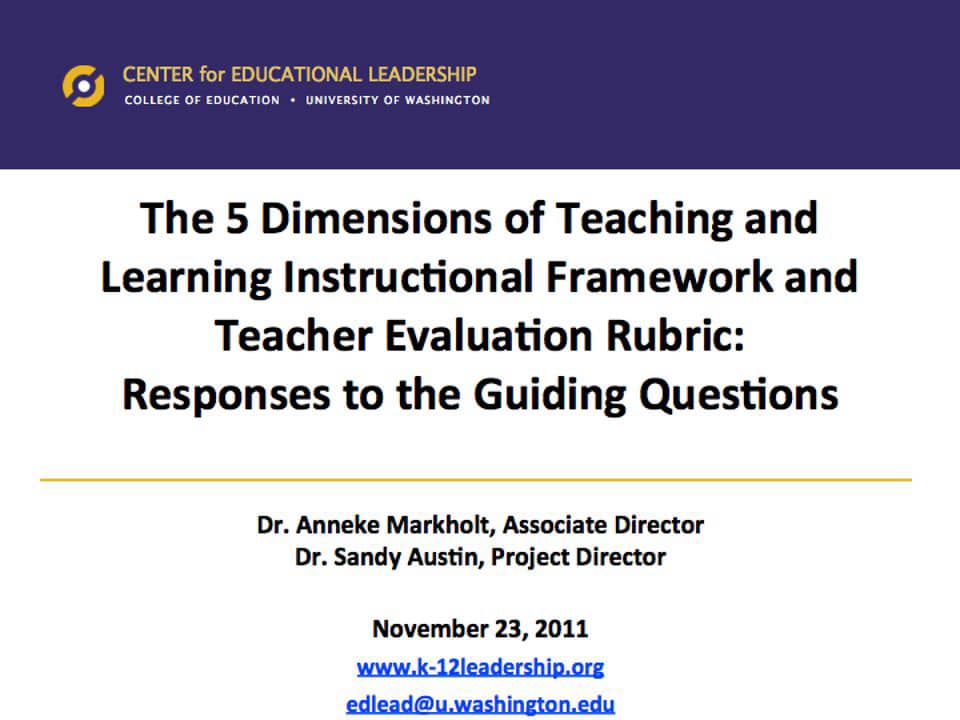 CEL 5D+ Instructional Framework Overview on Vimeo