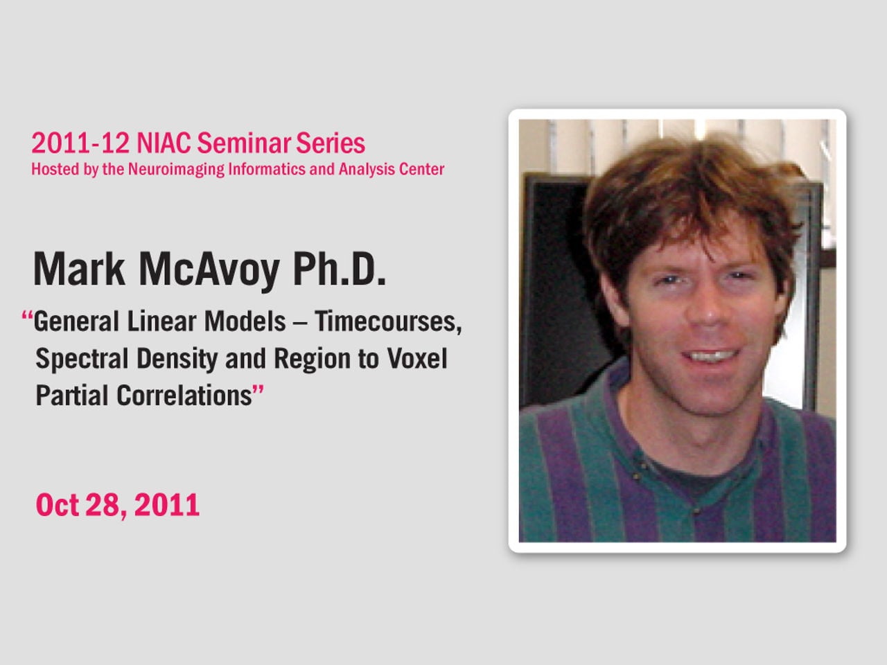 Mark McAvoy, PhD | 2011-12 NIAC Seminar Series on Vimeo