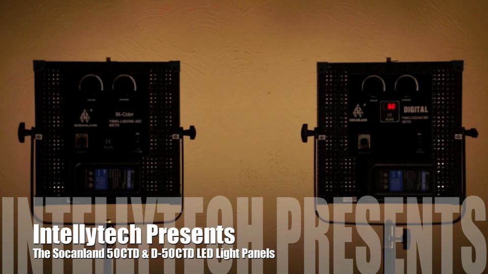 1x1 LED Video Lights- Socanland Bi Color 50 Series - Intellytech on Vimeo