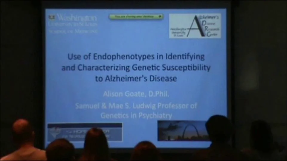 Alison Goate | 2011-12 NIAC Seminar Series on Vimeo