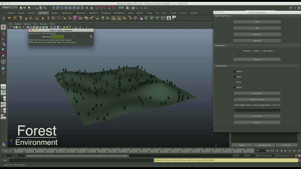 Terrain Generation - Scripting - Maya on Vimeo