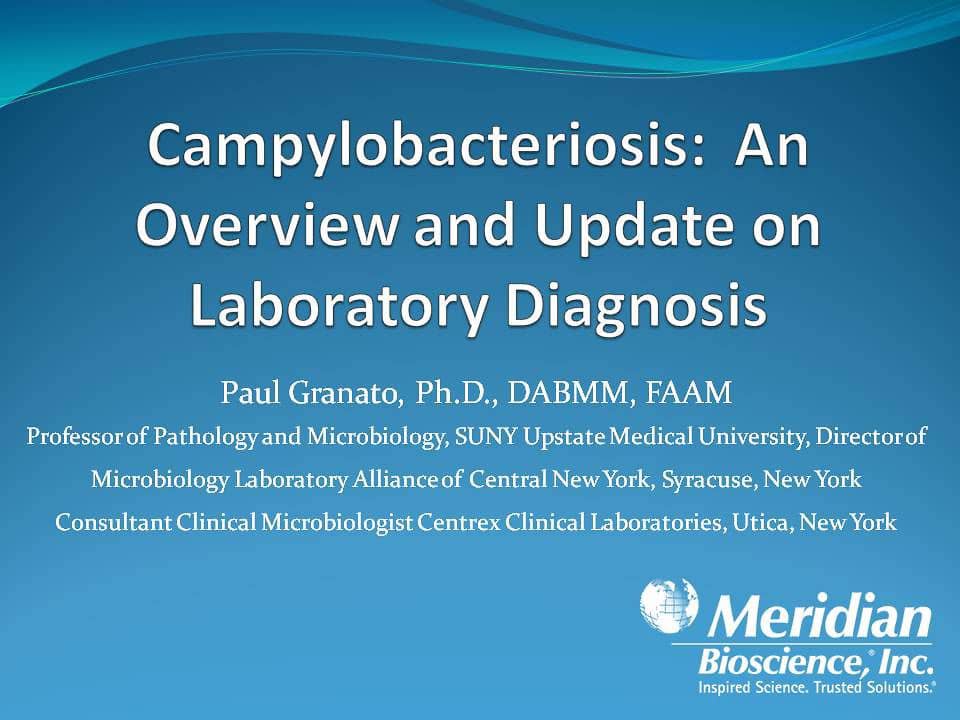 Campylobacteriosis: An Overview and Update on Laboratory Diagnosis on Vimeo