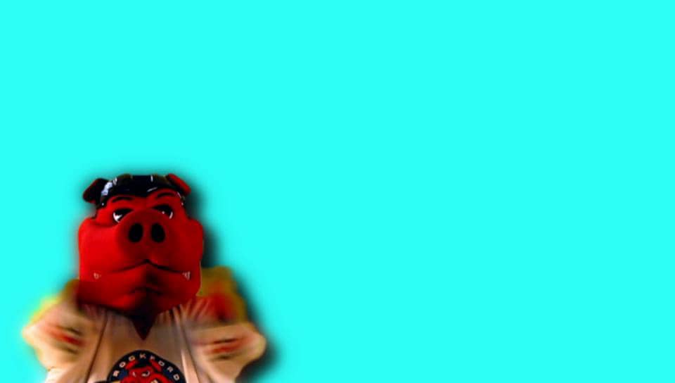 Rockford IceHogs Hammy the Hog pump up on Vimeo