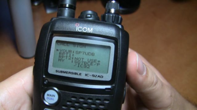 Icom IC-92AD test and OPC-1799 home made on Vimeo