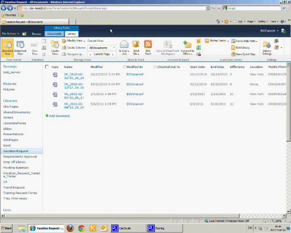 Nintex WorkFlow 2010 demonstration by BynetSoft on Vimeo