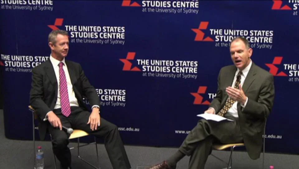 Peter Hartcher meets 'US in the World' students