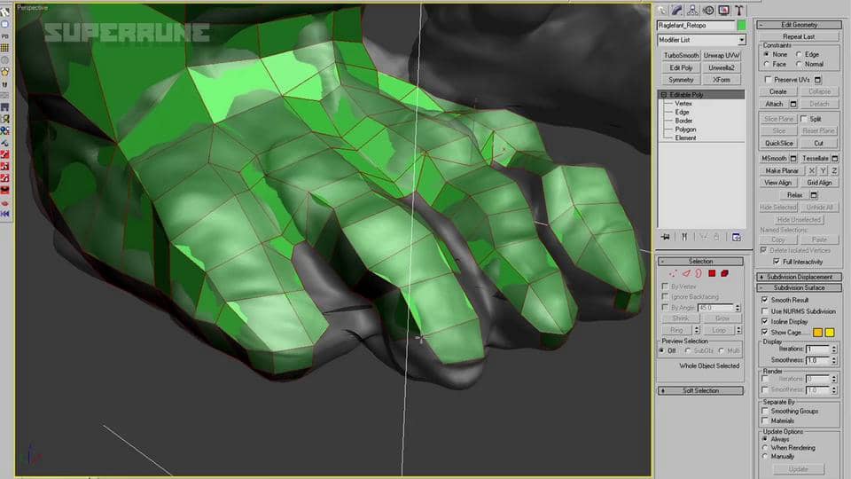Troll Hunter VFX - Screen Capture Session of Troll Retopo on Vimeo