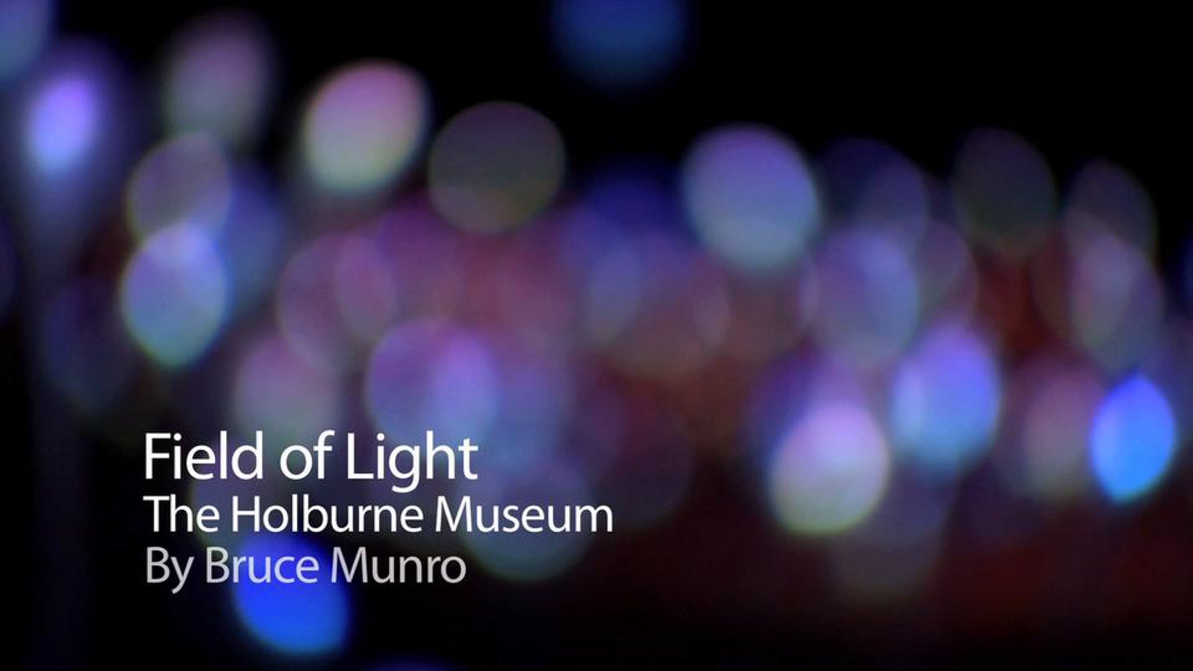Bruce Munro - Field of Light at Holburne Museum, Bath