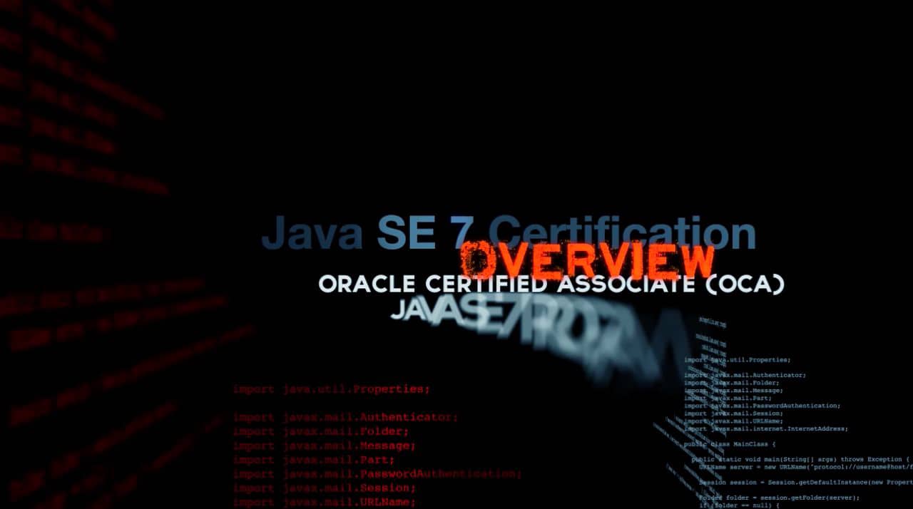 Overview: Java SE 7 Oracle Certified Associate (OCA) on Vimeo