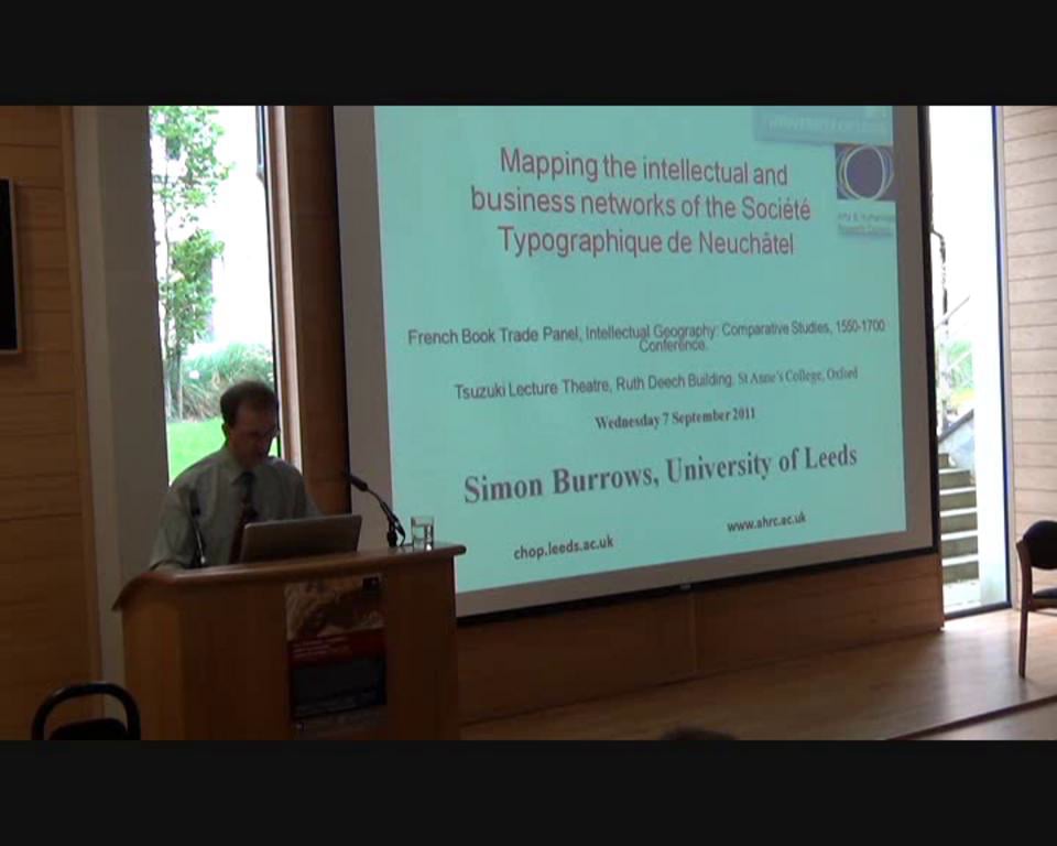 Simon Burrows - Mapping the Intellectual and Business Networks of the ...