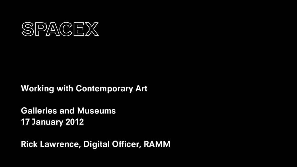 Working with Contemporary Art - Galleries and Museums. Rick Lawrence ...