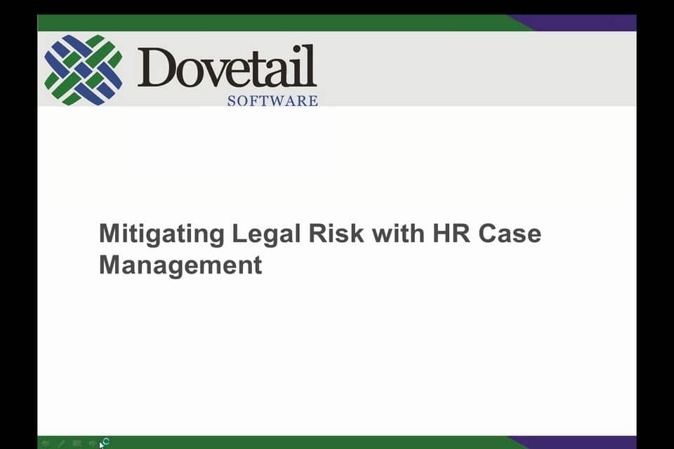 Mitigating Legal Risk with HR Case Management on Vimeo