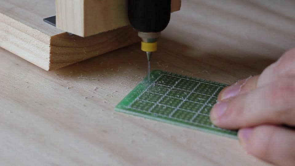 DIY PCB Drill Press Demo on Vimeo
