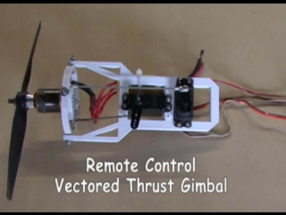 Remote Control Vector Thrust Gimbal on Vimeo