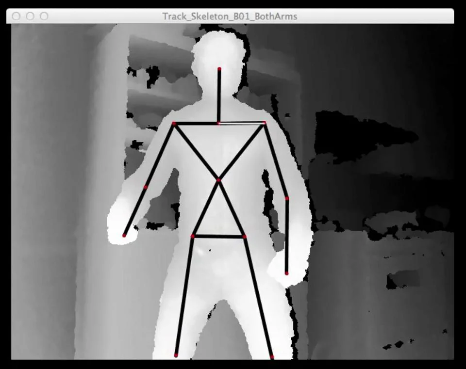 Skeleton Tracking with Kinect & Processing on Vimeo